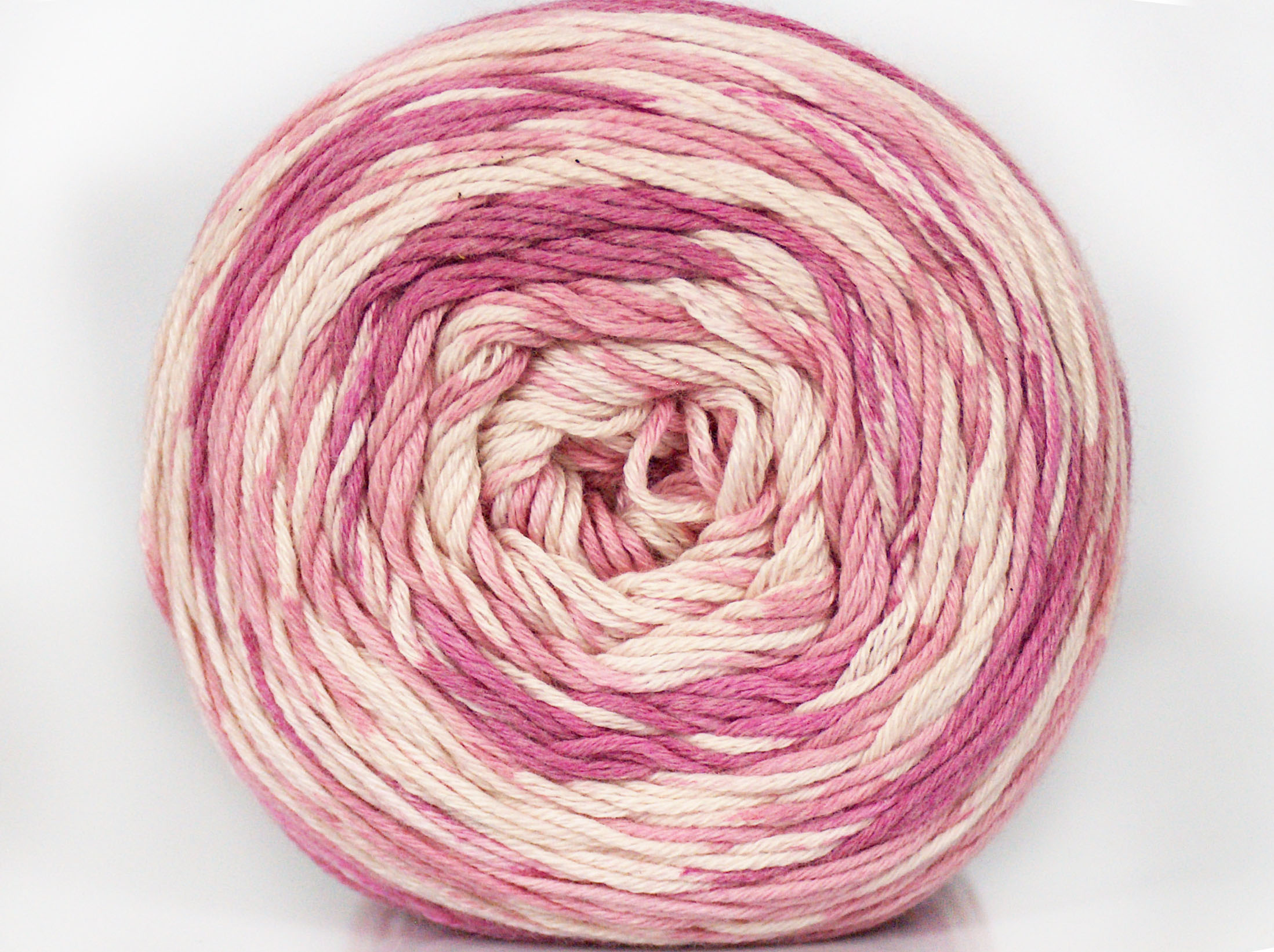 Cakes Cotton Sweet Pink Shades, White, Closeout Yarns | Ice Yarns ...